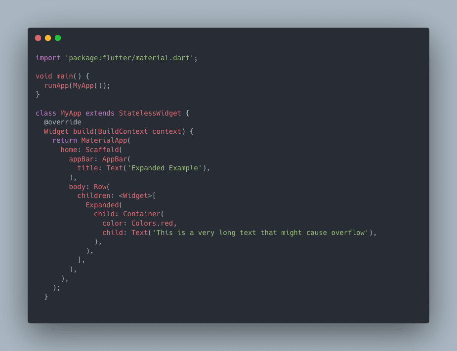 رفع خطا overflow در فلاتر | programmingshow | پروگرمینگ شو