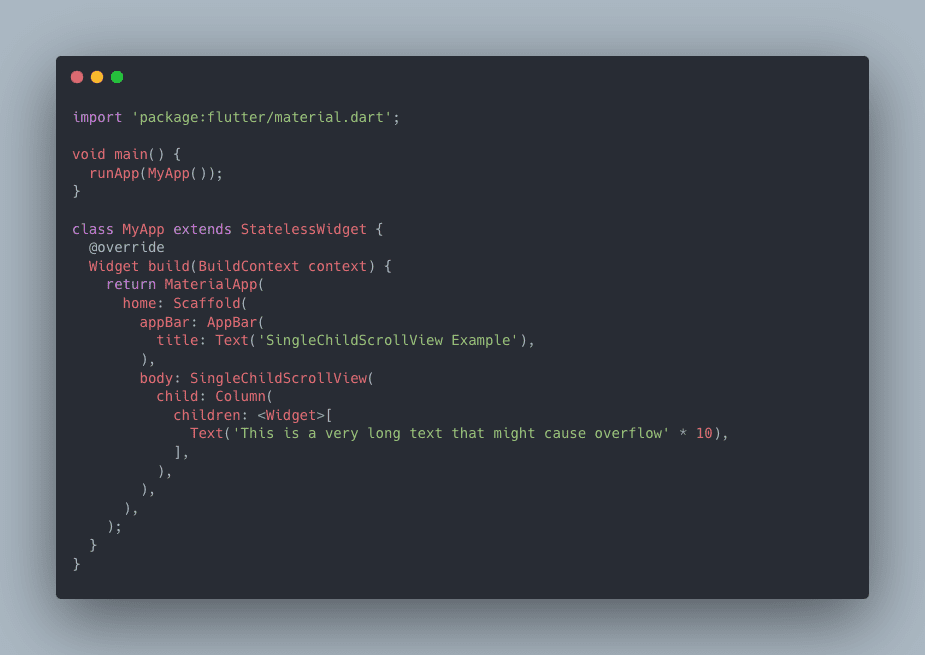 رفع خطا overflow در فلاتر | programmingshow | پروگرمینگ شو